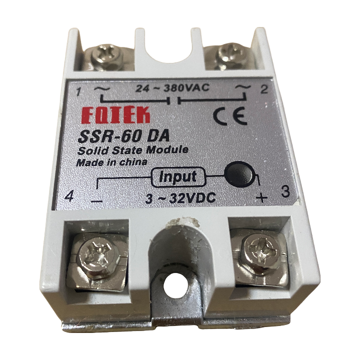 Ssr 40a SSR-60DA Fotek Solid State Relay Module 3-32V Input 24-480V ...